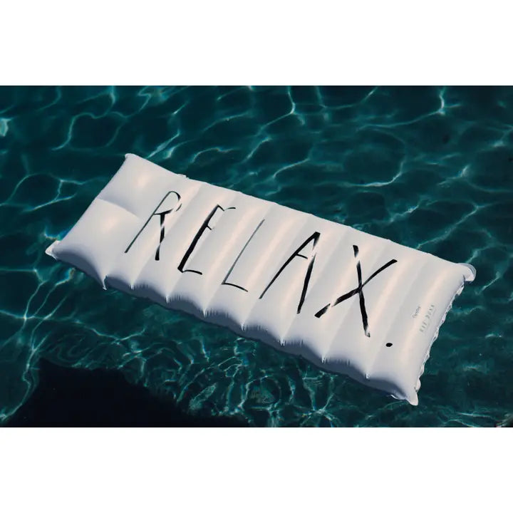 Rae Dunn - Deluxe Lounger Float - Relax. – Gage Pool & Spa
